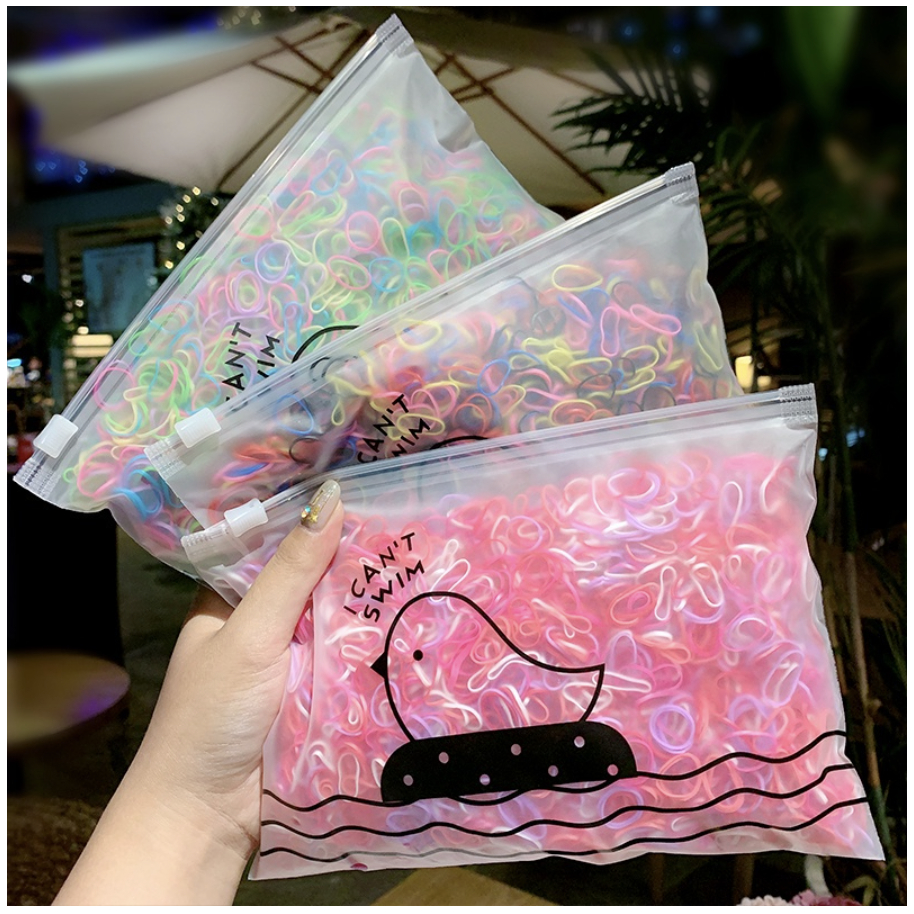 Rubenmaker - 1000Pcs/Pack Multi-color Girls Mini Elastic Rubber ...