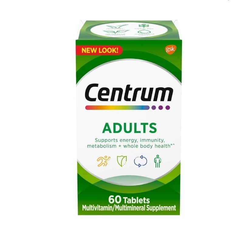 CENTRUM ADULTS MULTIVITAMINS 60 TABLETS | Shopee Philippines