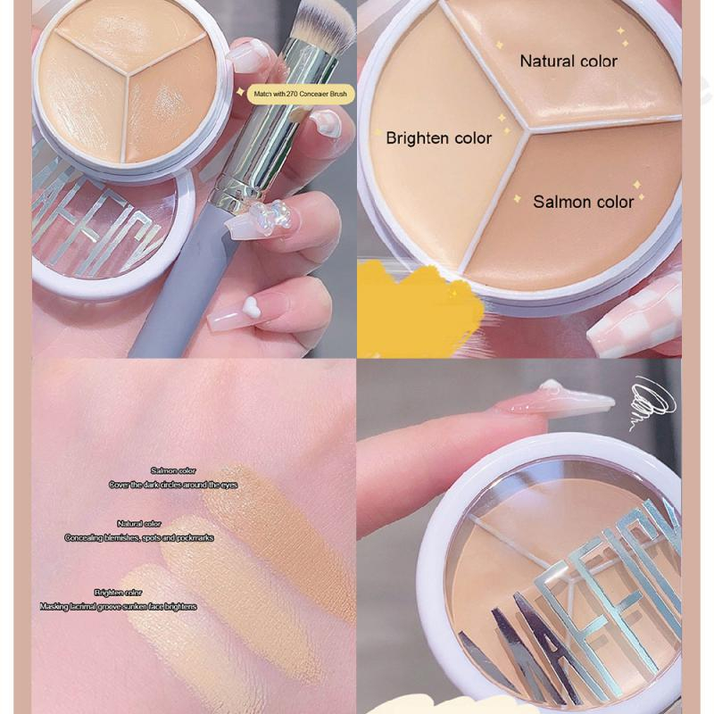 3 Color Concealer Palette Pro Makeup Face Eye Contouring Face Concealer ...