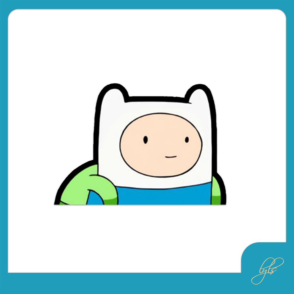 Finn Adventure Time Anime Peeking Peeker Sticker | Shopee Philippines