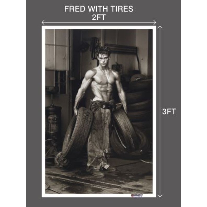 FRED WITH TIRES TARPAULIN POSTER 2X3FT | Shopee Philippines