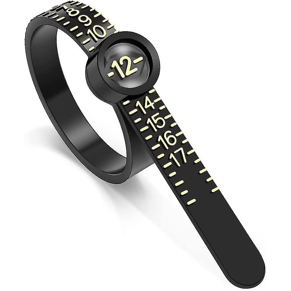 Ring Measurer Finger Jewelry Plastic Size Measurement Ruler Tools Gauge ...