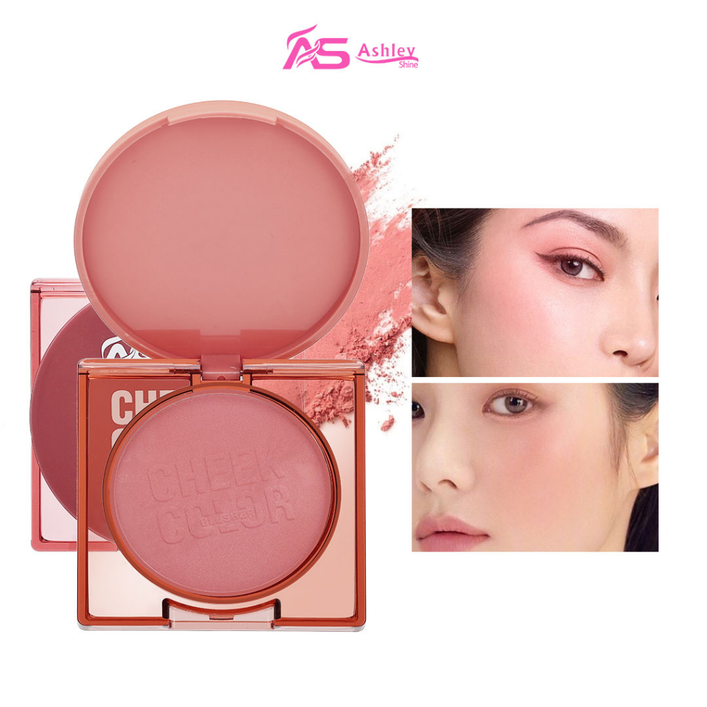 Ashley Shine Cheek Color Blusher 7g Smooth Long Lasting Make up Natural ...