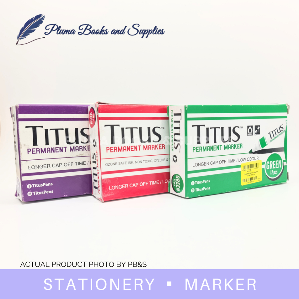 PB&S - 12's - Titus Bullet Tip Permanent Marker (Green Pink Violet ...