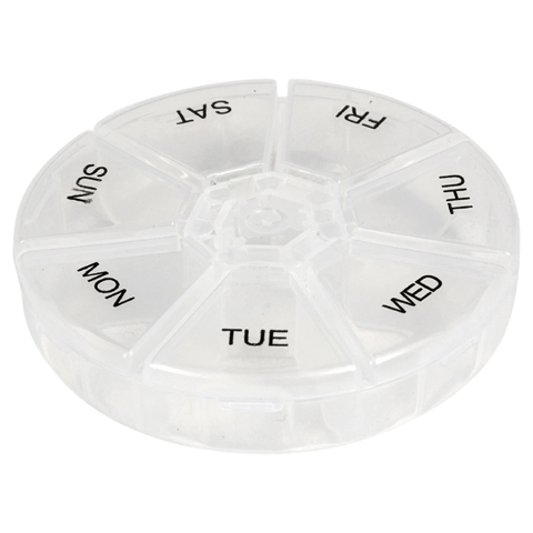 PREMIER PLUS WEEKLY MEDICATION ORGANIZER TRAY (ROUND) #022 | Shopee ...