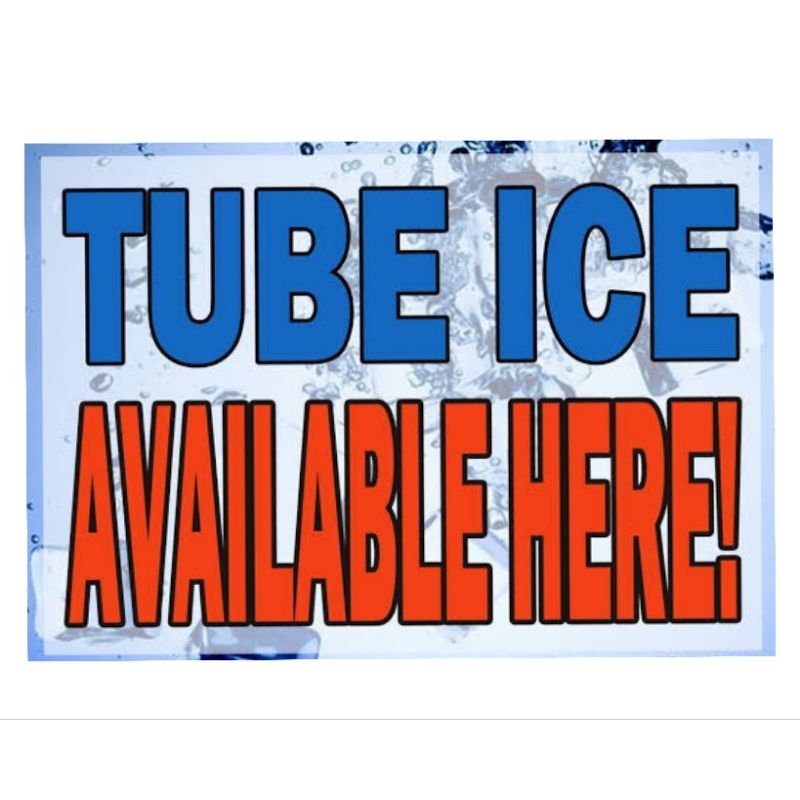 Laminated Tube Ice Signage | Shopee Philippines