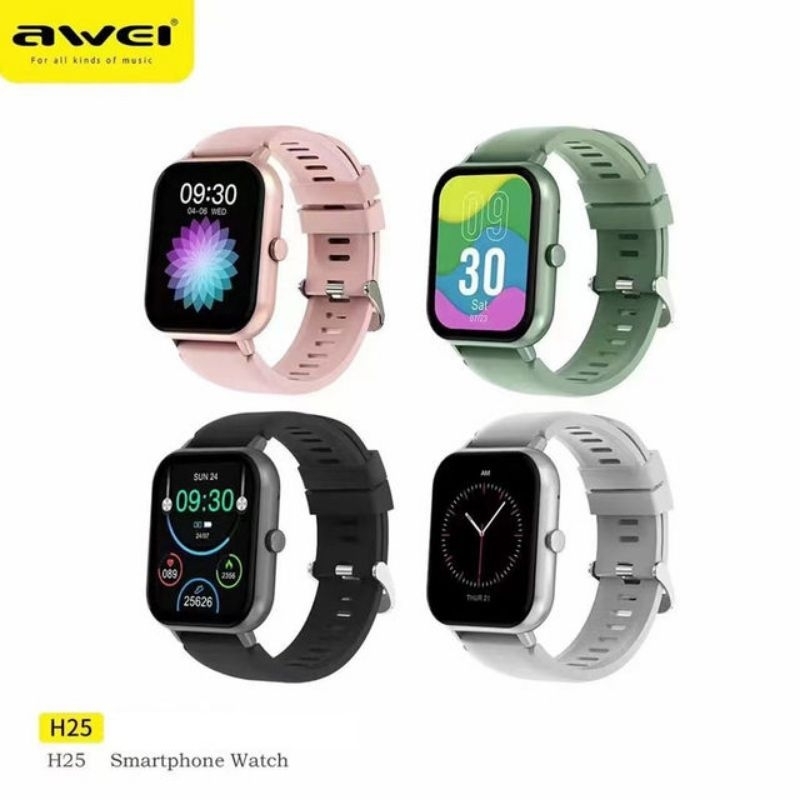 Awei H25 Smart Watch For Bluetooth Call Heart Rate Sleep Monitor Sport ...