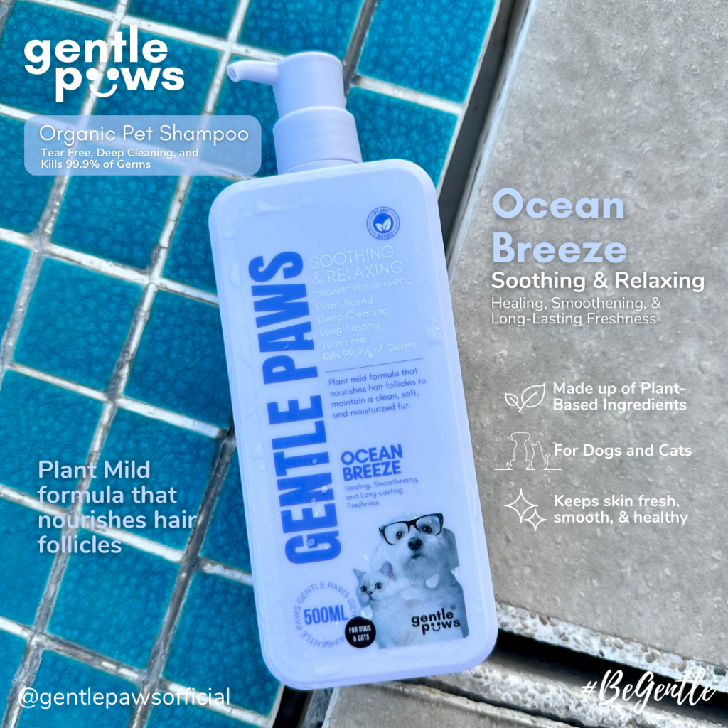 PBT - Gentle Paws OCEAN BREEZE 500ml Natural Organic Tear Free Plant ...