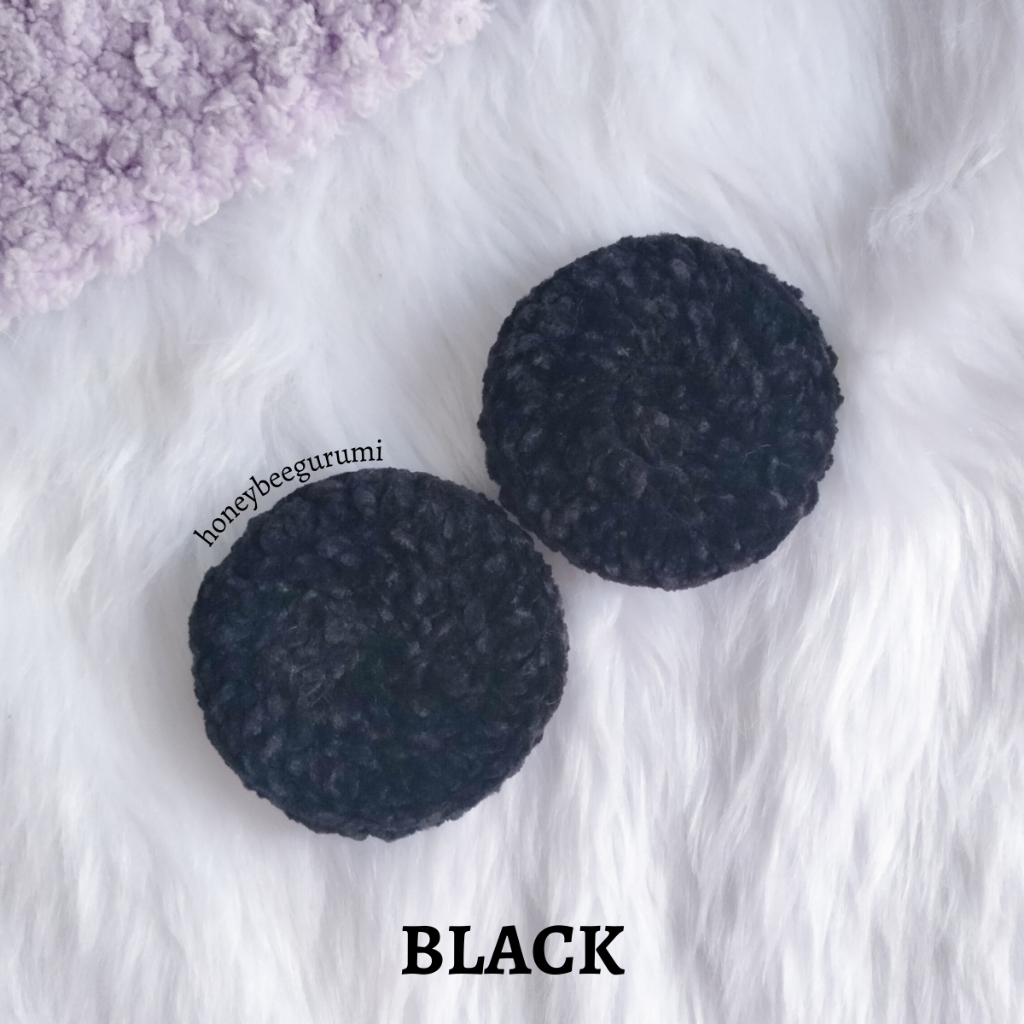 SOFT VELVET CROCHET HEADSET COVER 6 cm 2.5 inches Mic Cover Foamies ...