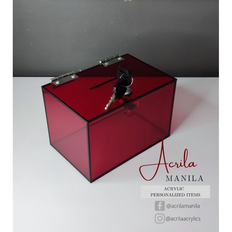 Acrylic Tip Box 6L x 4W x 4H inches | Shopee Philippines
