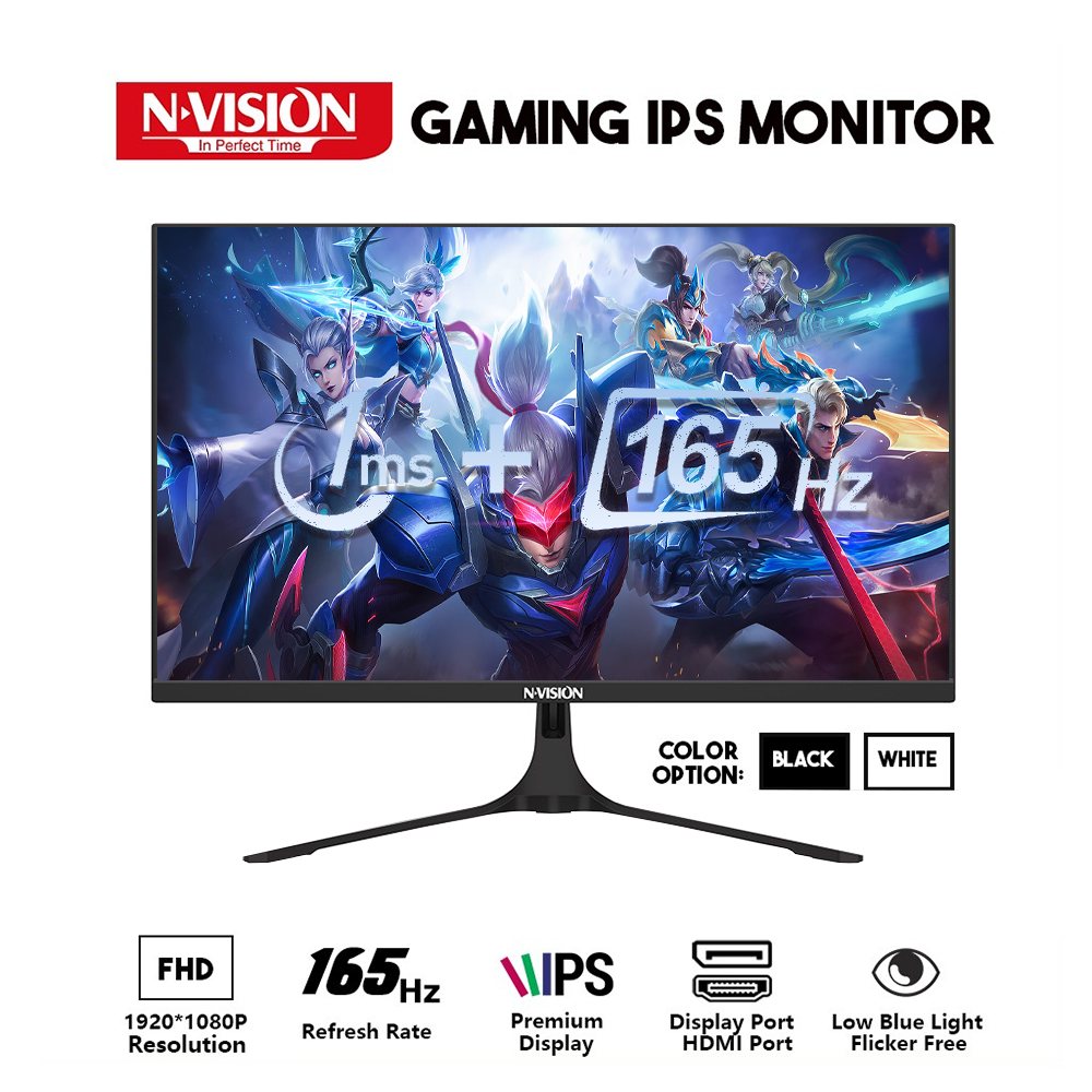 Nvision 24"/27" IPS Gaming Monitor 144HZ/165Hz/180Hz 1MS Flat FHD ...