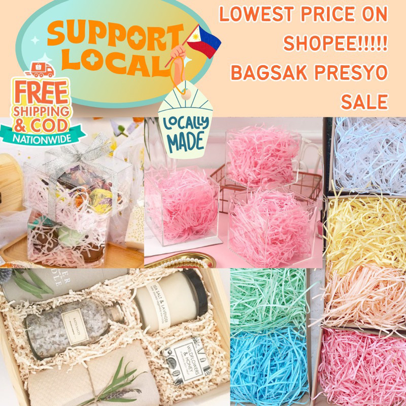 SHREDDED PAPER FOR GIFTS 50g Shredded paper filler | Shopee Philippines