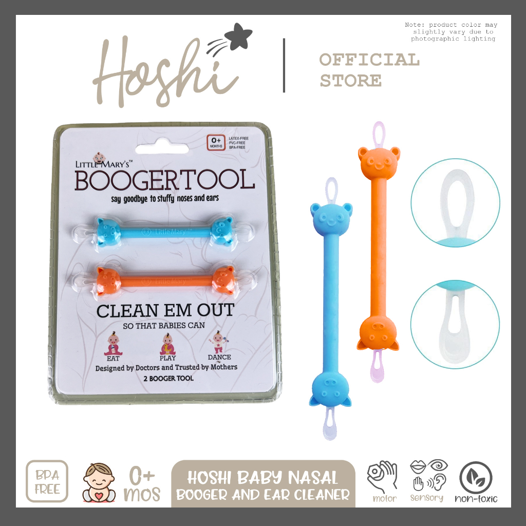 Hoshi Baby Nasal Booger Tool and Ear Cleaner for Newborn, Infant and ...