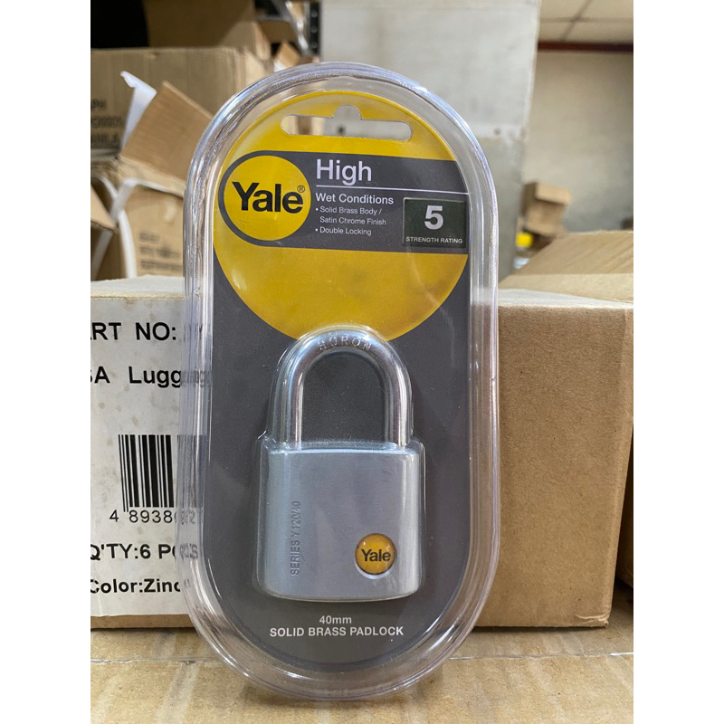 Yale Outdoor Padlock Boron Shackle Y120 Series | Shopee Philippines