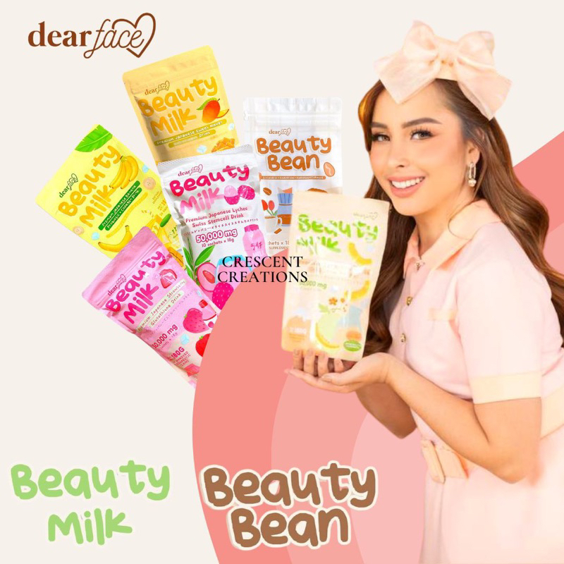 Dear Face Beauty Milk beauty bean strawberry lychee Melon Mango banana ...