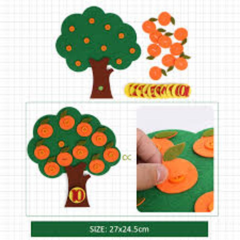 Math Montessori Tree Quiet Book Toys For Child Early Learning Digital ...