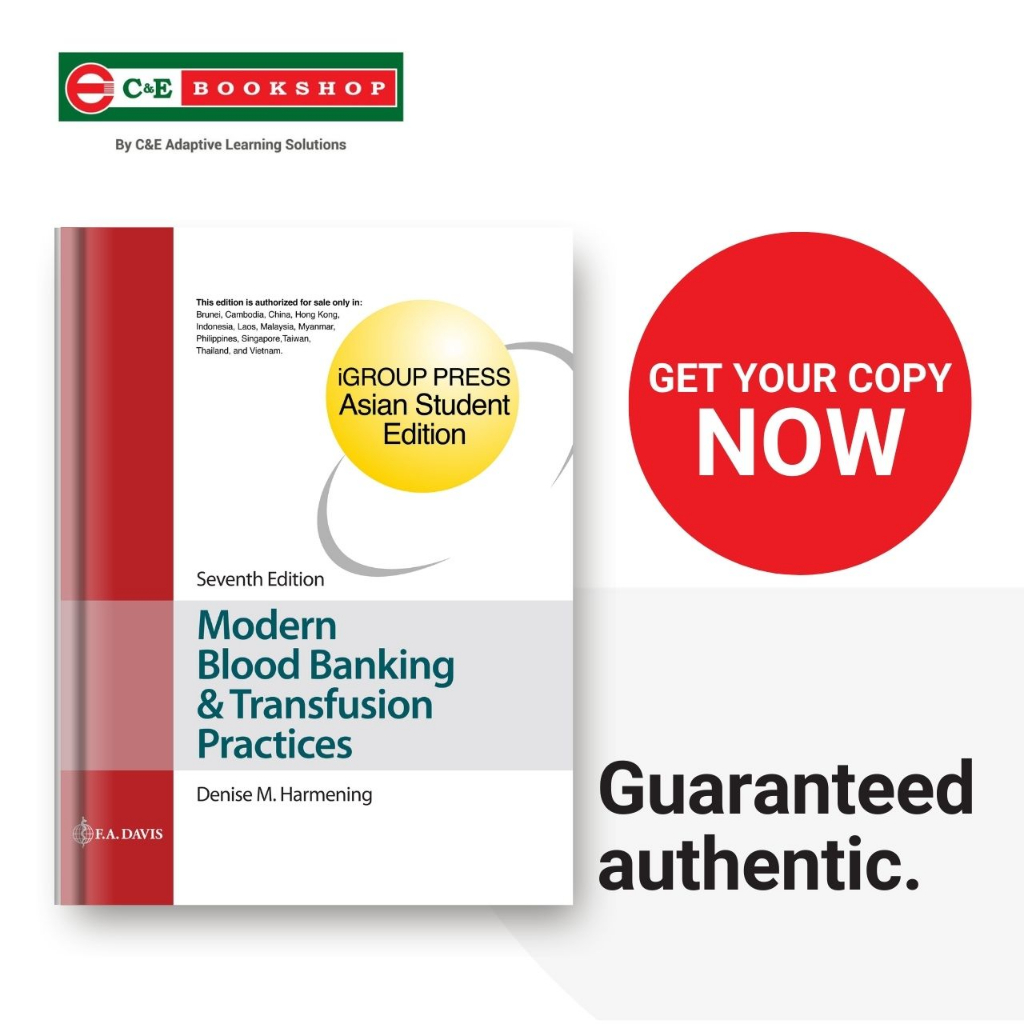 Modern Blood Banking & Transfusion Practices - 9789746523349 - CE ...