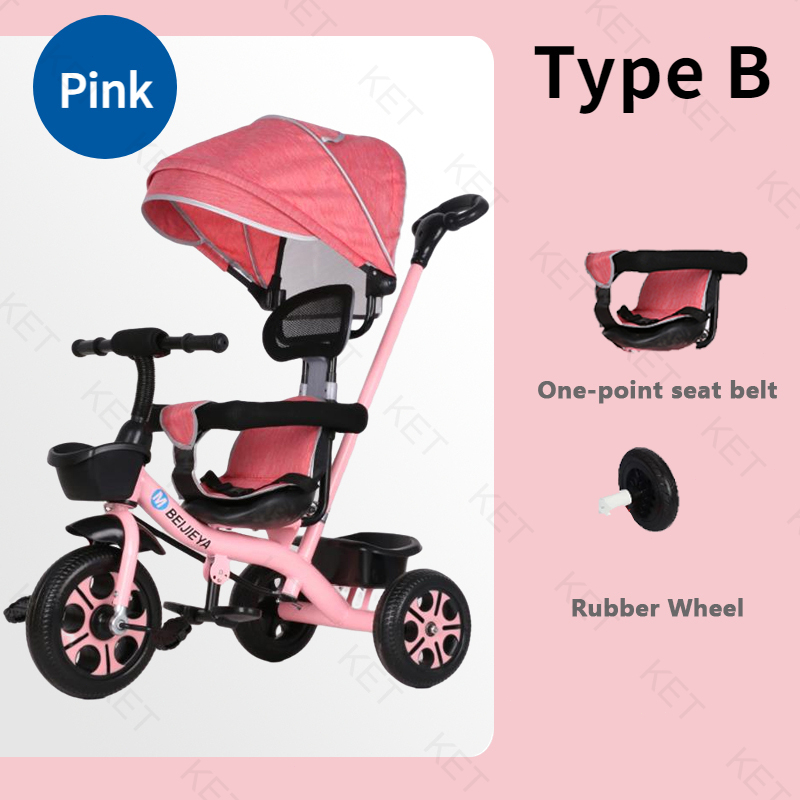 4 In 1 kids bike baby tricycle Children Tricycle Baby Stroller kids bicycle Stroller Bike ...