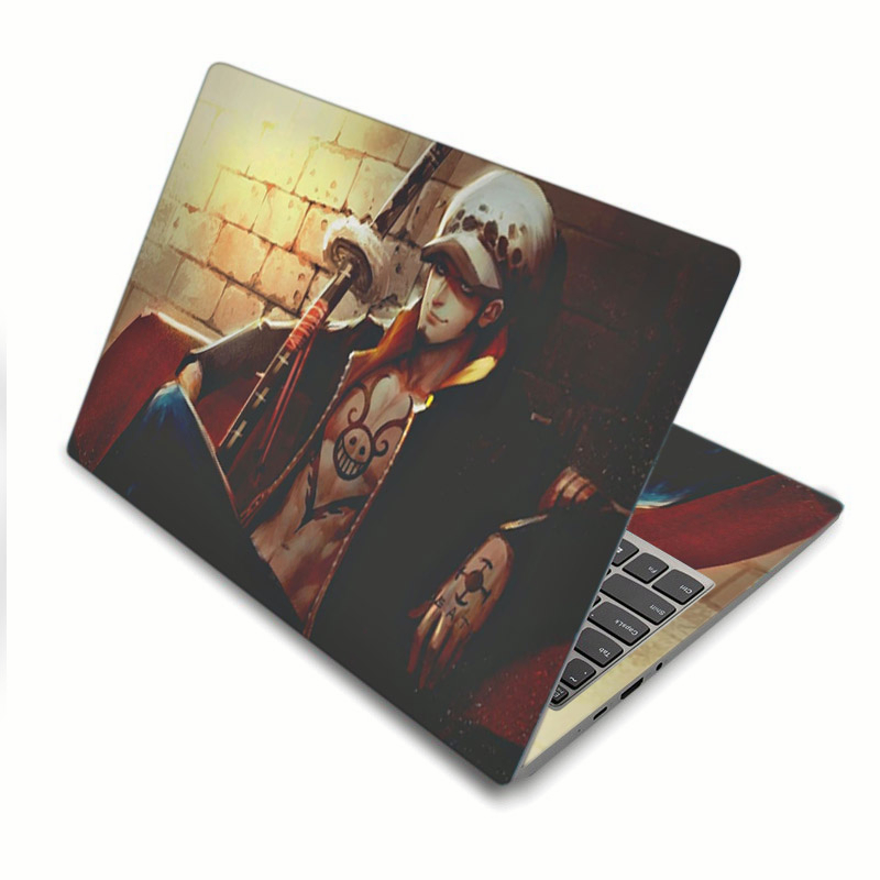 One Piece Anime Laptop Sticker Cover Skin Luffy Zoro 2 Sheets Decals ...