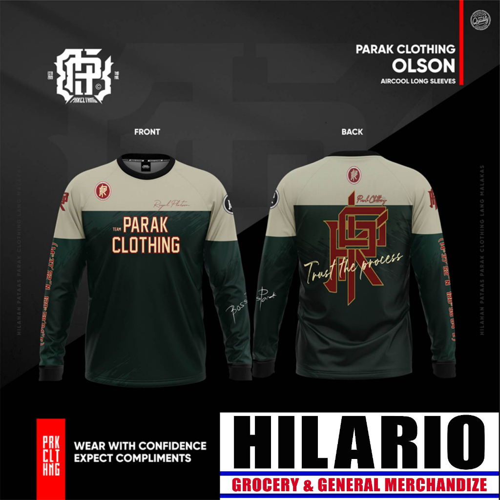 OLSON LONG SLEEVES PARAK CLOTHING ORIGINAL AIRCOOL PHASE OUT DESIGNS ...