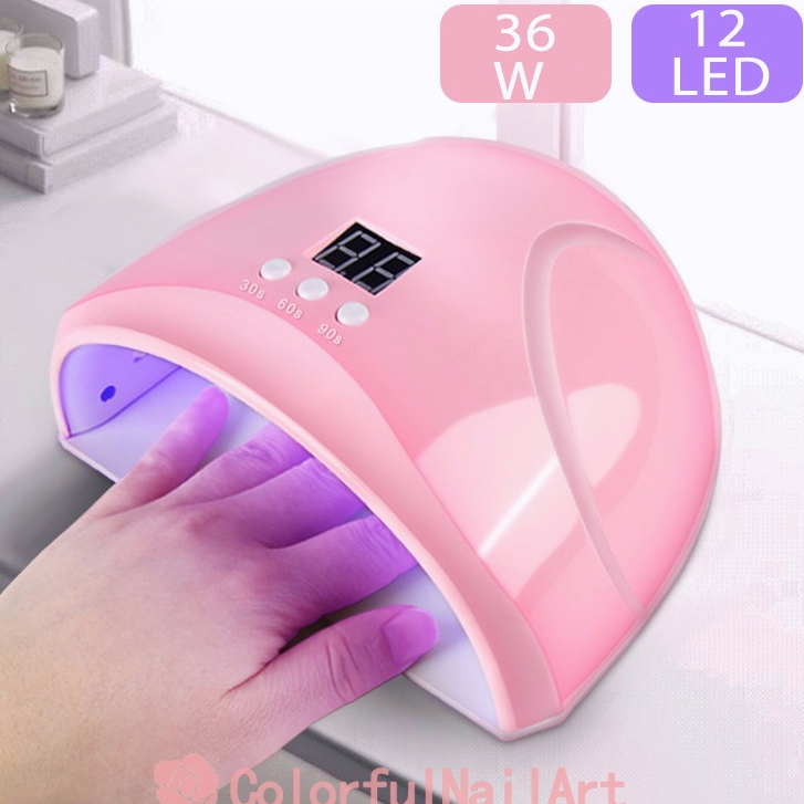 36W 12LED 30s/60s/90s USB UV Lamp Nail Dryer Machine Lamp Gel Nail Machine Drying Tool COD ...
