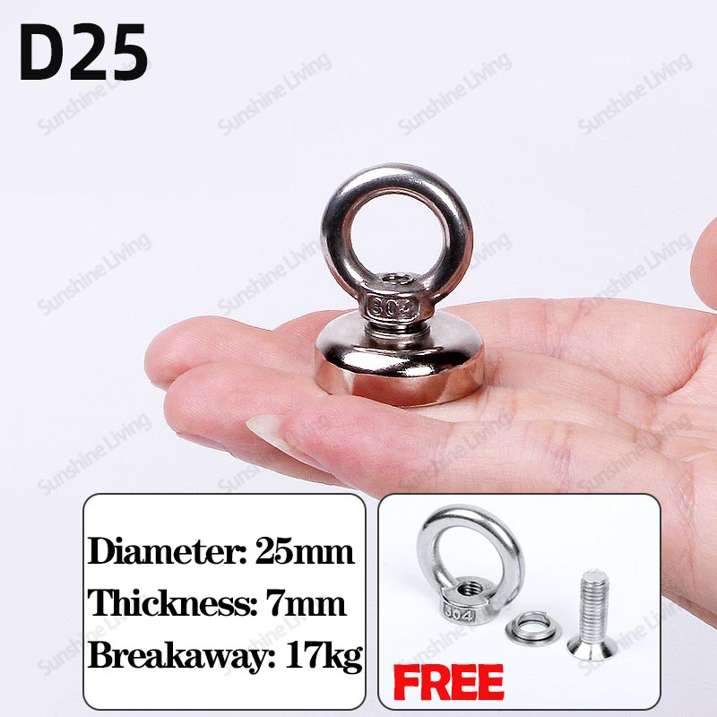 Super Strong Neodymium Fishing Magnets Heavy Duty Rare Earth Magnet ...