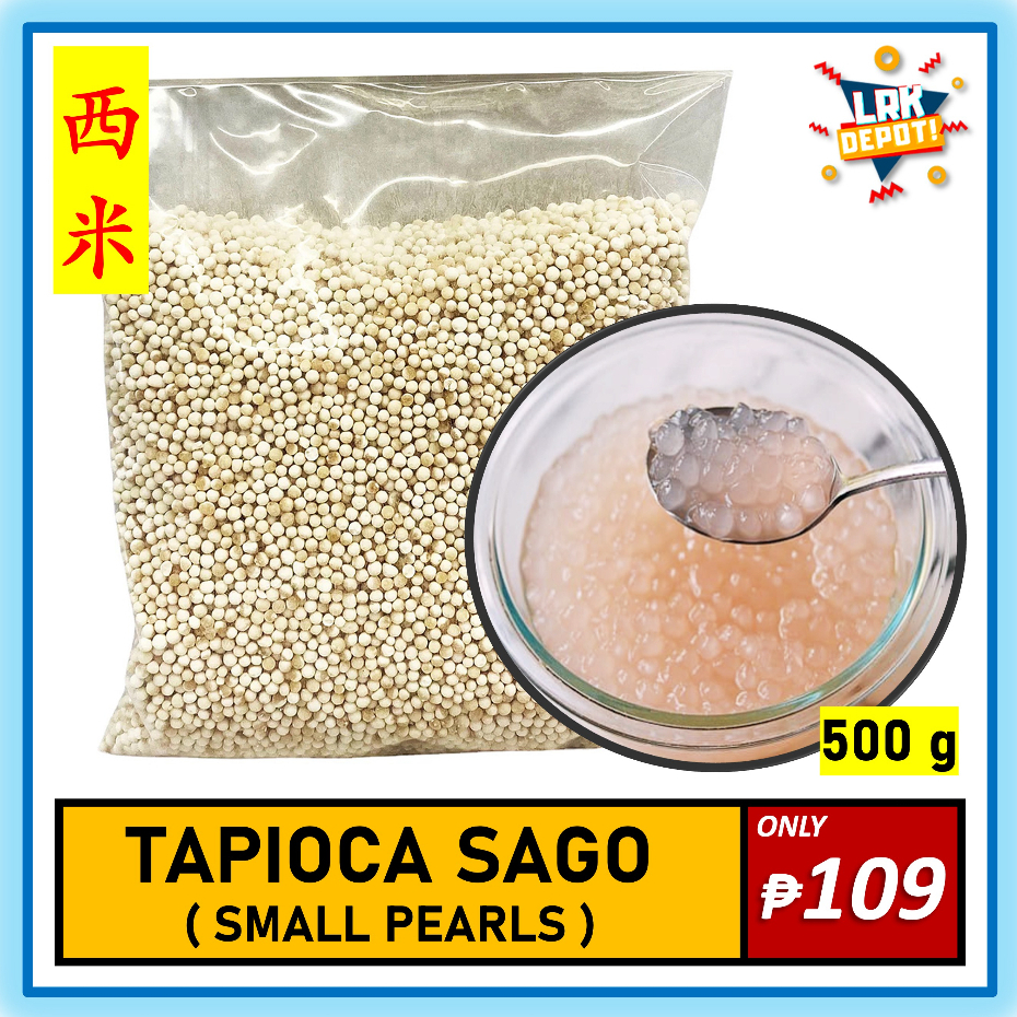 Premium Tapioca Pearls (Sago) SMALL - 500 g | Shopee Philippines