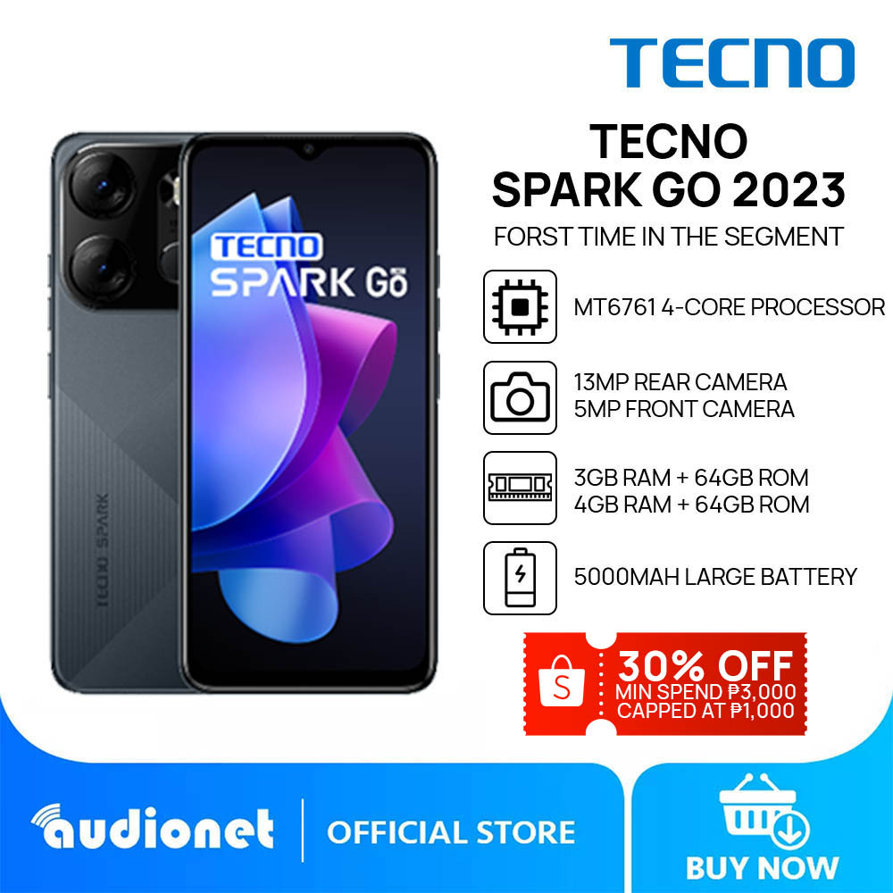 Tecno Spark Go 2023 Smartphone 3gb+64gb 4gb+64gb Mediatek Mt6761 Helio A22 | Shopee Philippines