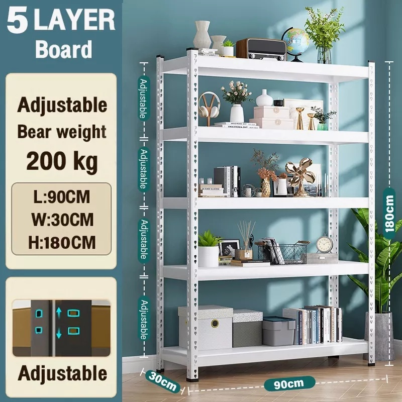 Heavy Duty Steel Rack Metal Shelf Stainless Racks Metal Organizer 5 ...