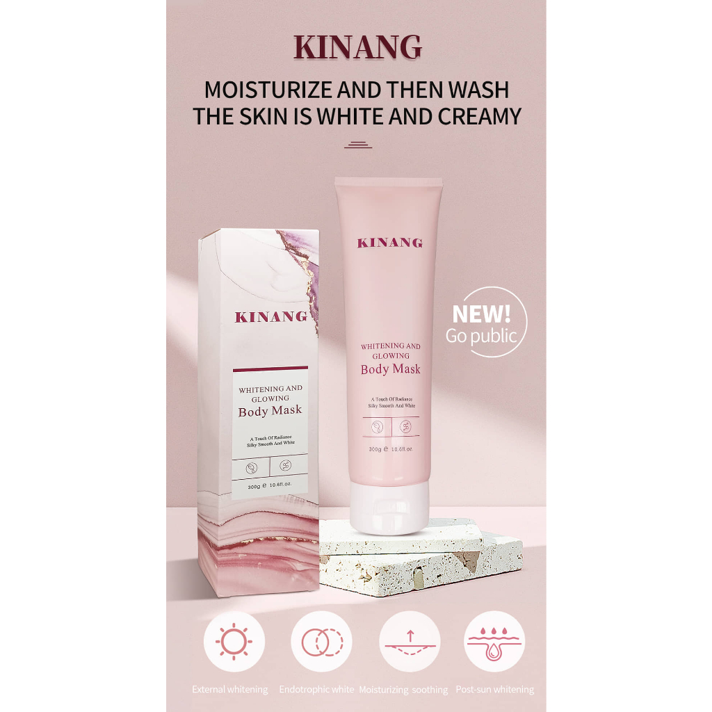 Kinang Whitening and Glowing Body Mask - 300g | Niacinamide Infused ...