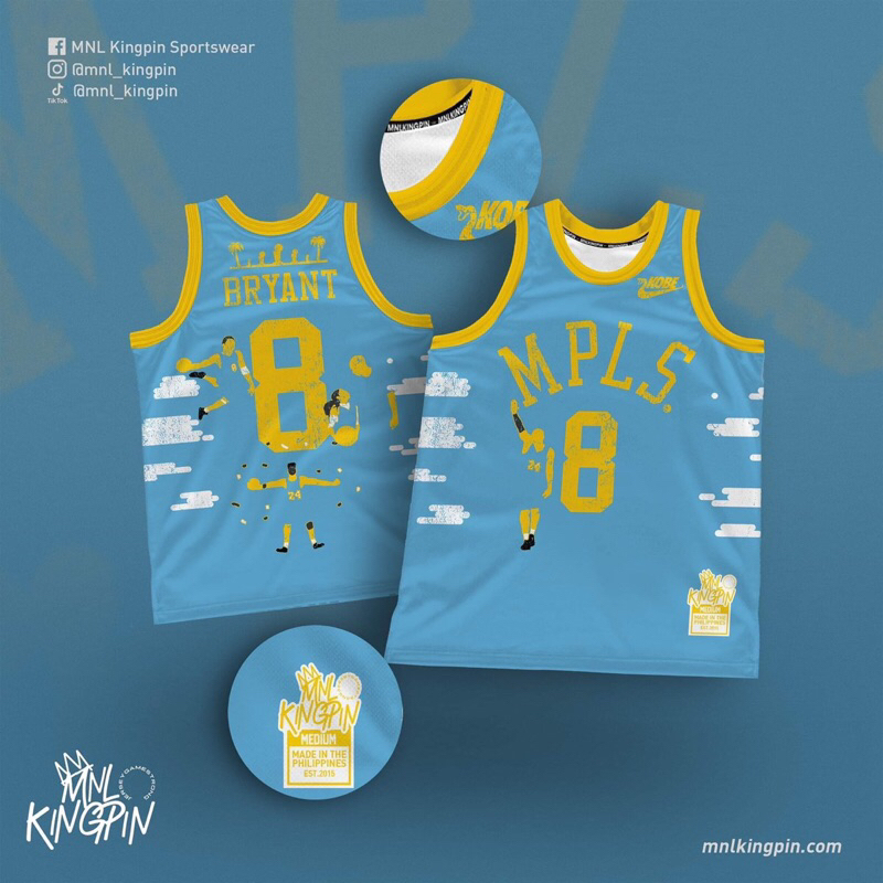 MPLS Kobe Bryant #8 MNL KINGPIN Original Concept Jersey | Shopee ...