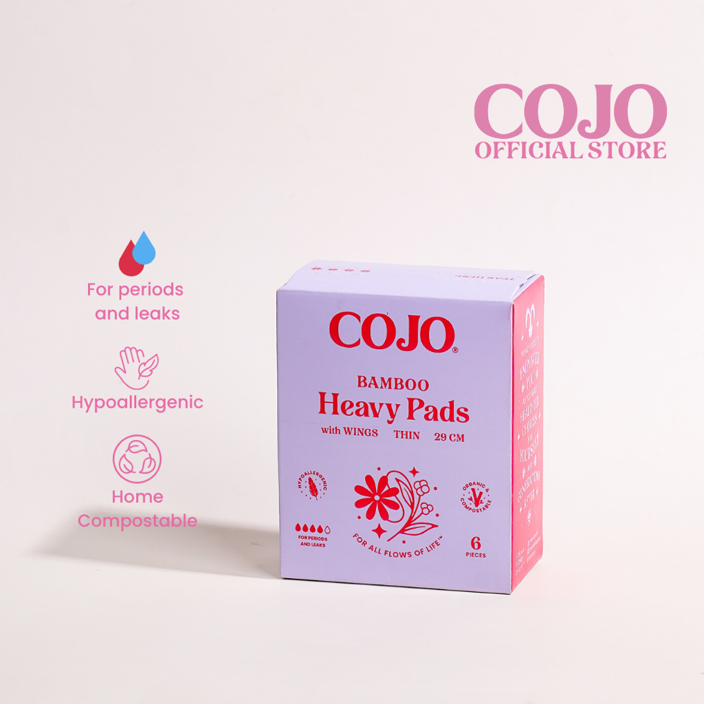 COJO Organic Bamboo Heavy Pads (6/box) | Shopee Philippines