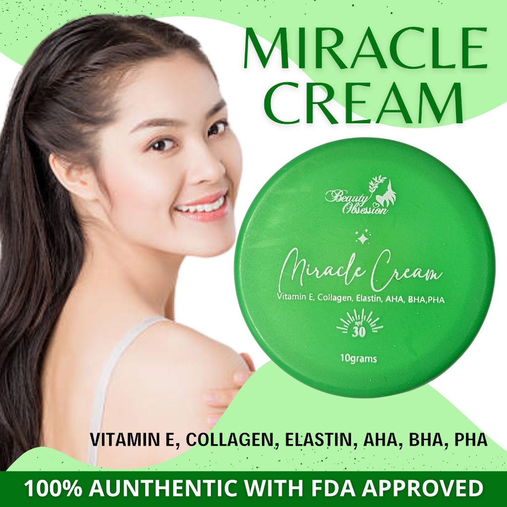 Miracle Cream 10g by Beauty Obsession Whitening Moisturizer: Hydrates ...