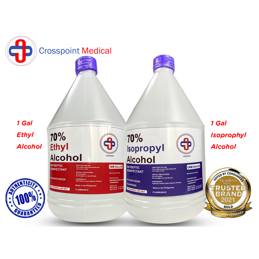 Crosspoint 70% Alcohol 1 Gallon | Shopee Philippines