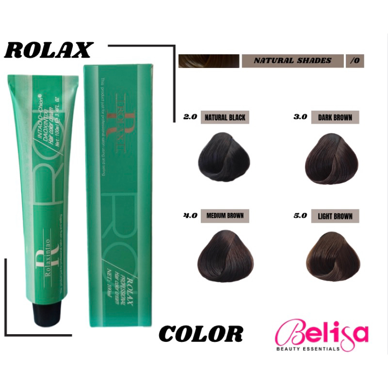 ROLAX HAIR COLOR BASIC COLOR | Shopee Philippines