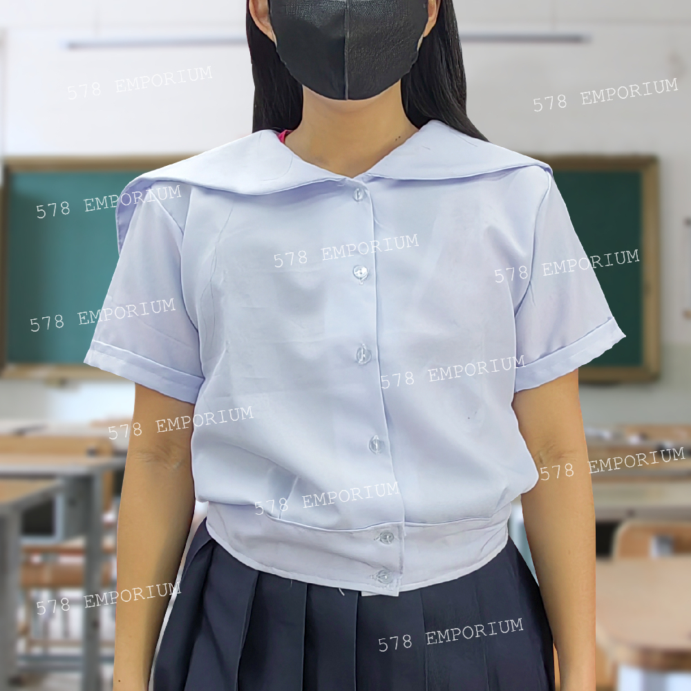 School Uniform Blouse Plain White for Kids & Teens MC/BC Katrina Tela ...
