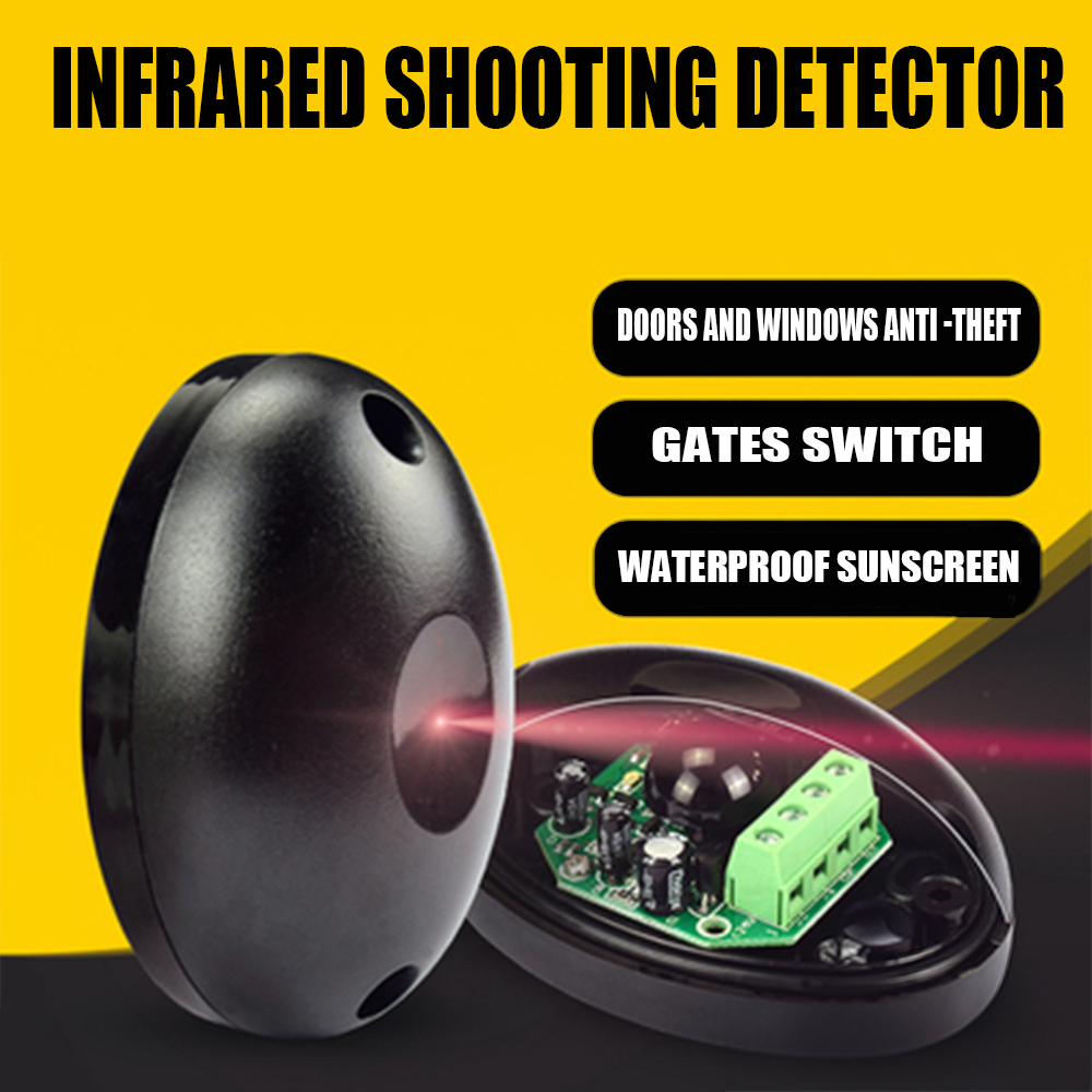 For Gates Doors Windows External Positioning Alarm Single Beam Infrared ...