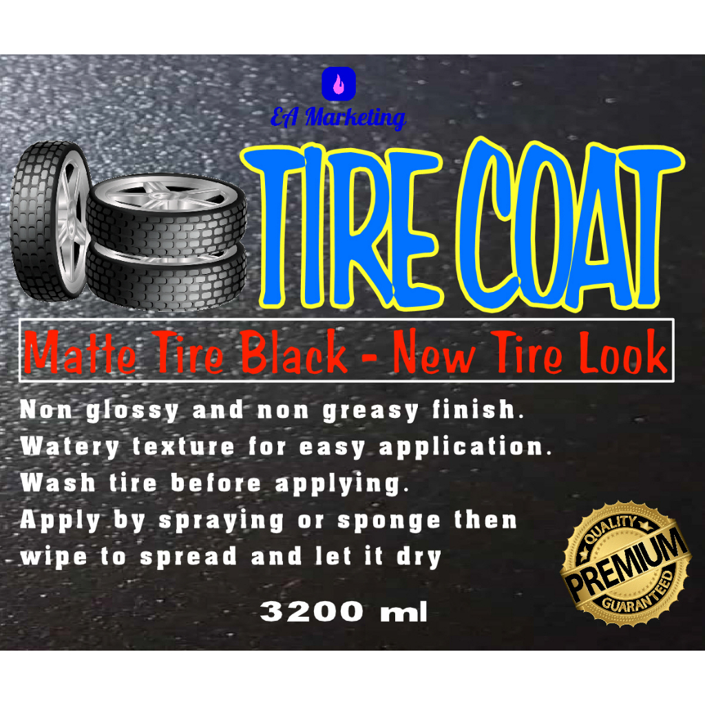 Tire Black Tire Coat Matte Tire Black New Tire Look Detailing Washing ...