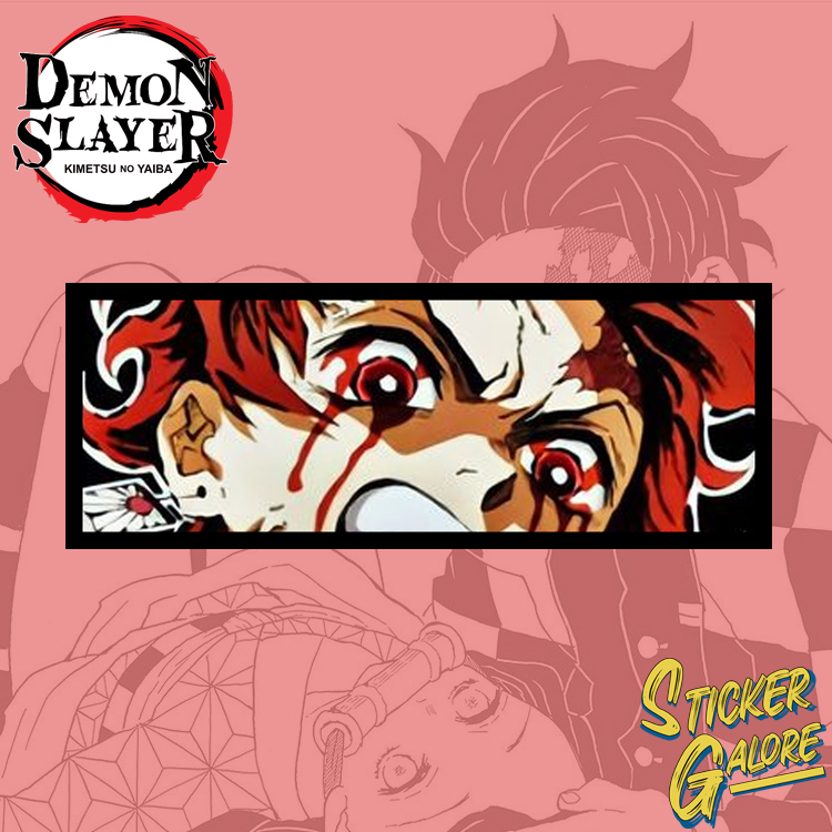 DEMON SLAYER EYE SLAP PREMIUM STICKER (VINYL LAMINATED, WATERPROOF AND ...