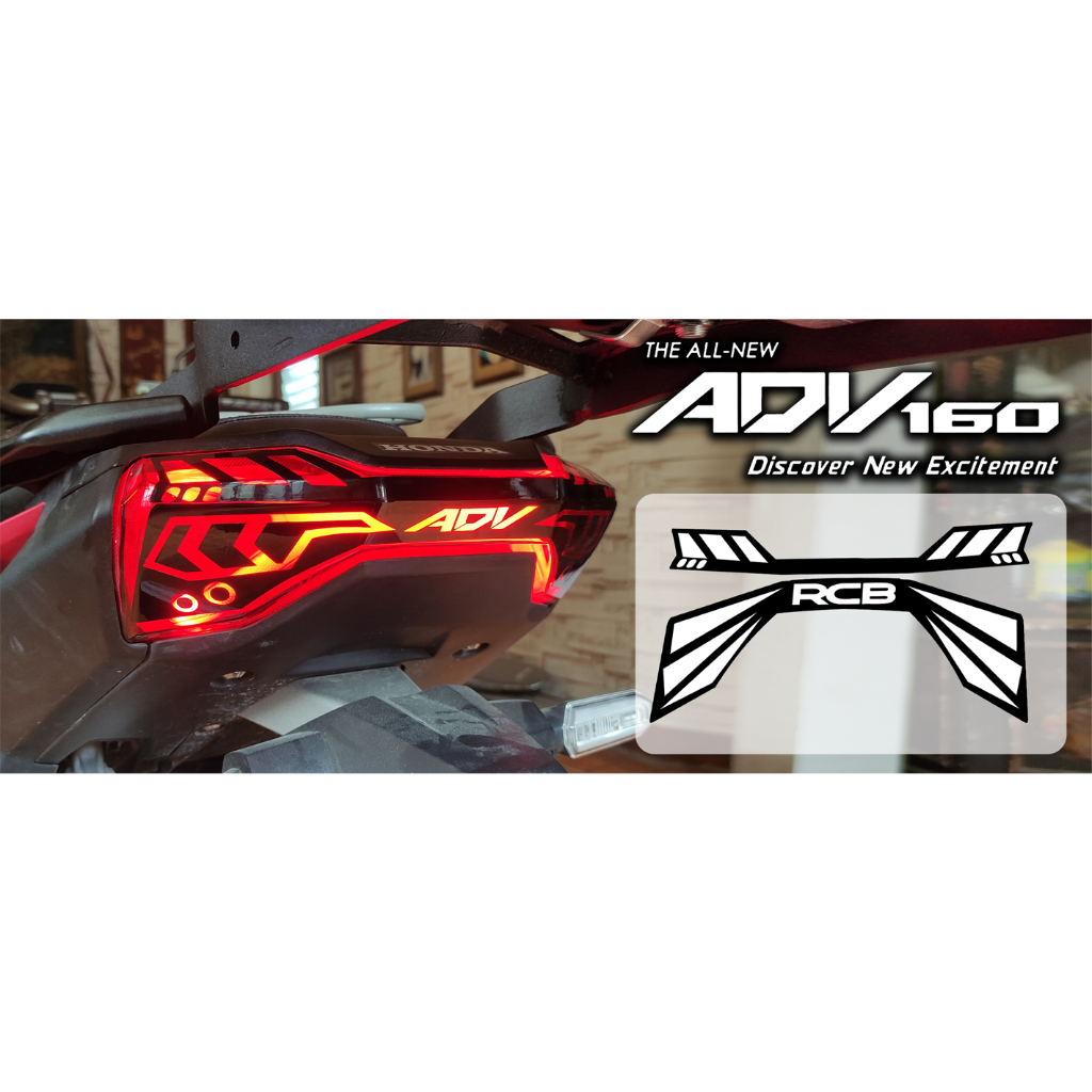 Honda ADV 160 Tail Light Design sticker RCB design | Shopee Philippines