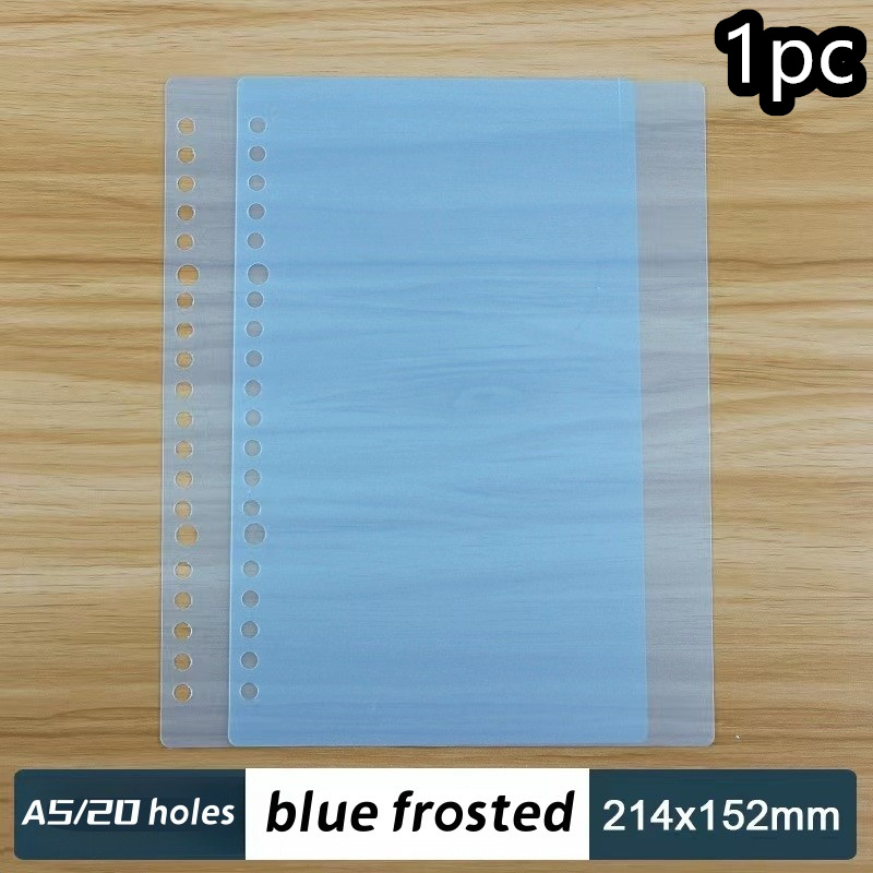 binder Loose plastic face PP frosted sheet transparent film notebook A5 ...