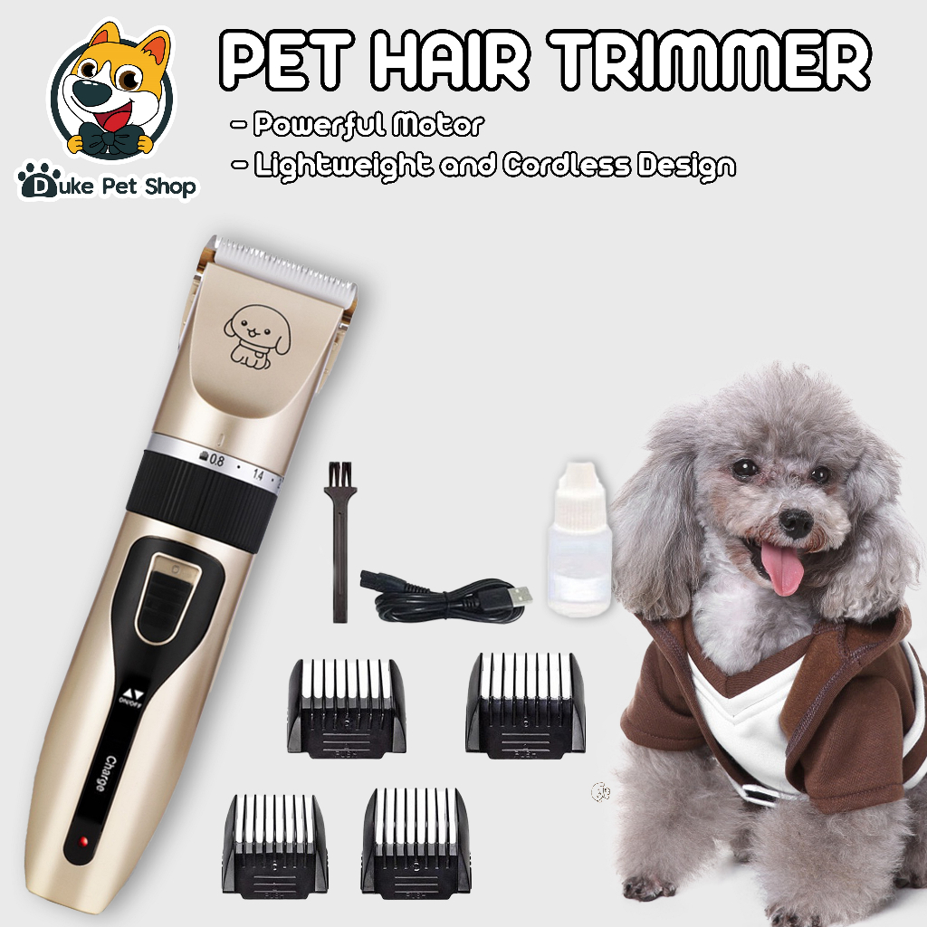 Pet Dog Razor Shaver Clipper Rechargeable Cat Dog Hair Trimmer Clipper ...