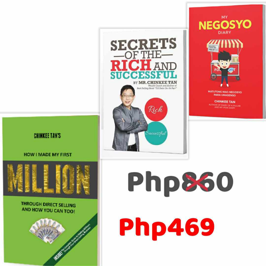 PISO PLANNER (FREE DIARY BOOKS, Ipon box, secretd of the rich & successful,negosyo)by Chinkee ...