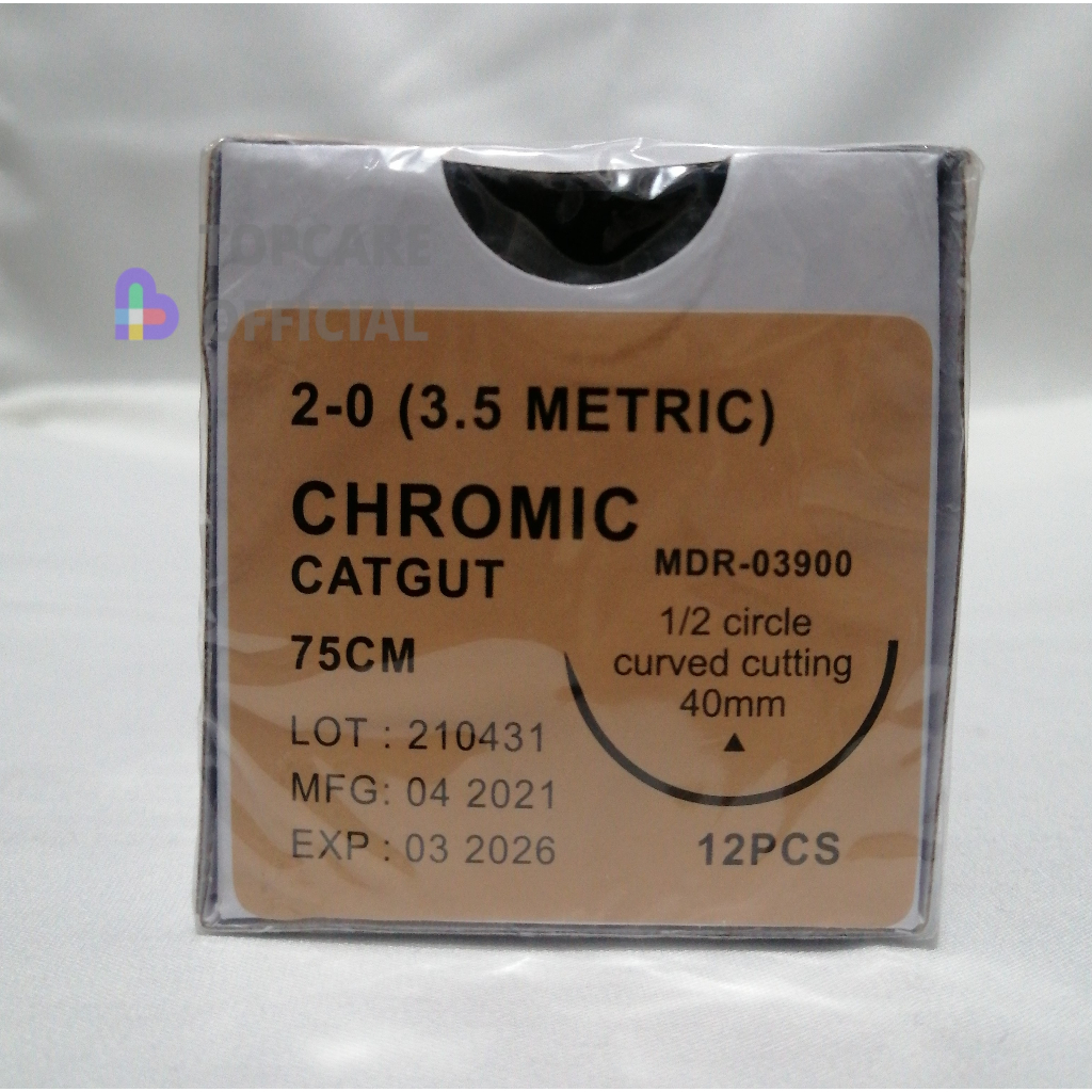 Suture Chromic Cutting (1 Dozen) | Chromic Curved Cutting (12’S ...