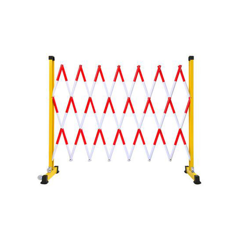 Street traffic barrier movable fiberglass telescopic guardrail safety ...