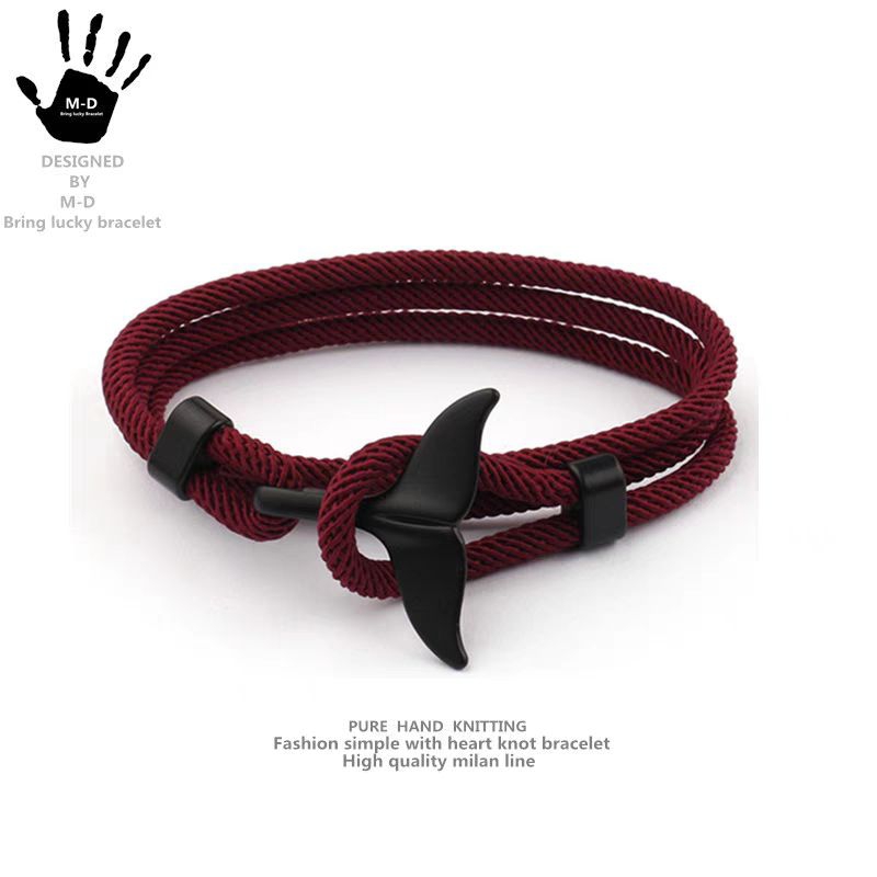 Ins whale tail hand-woven hand rope | Shopee Philippines