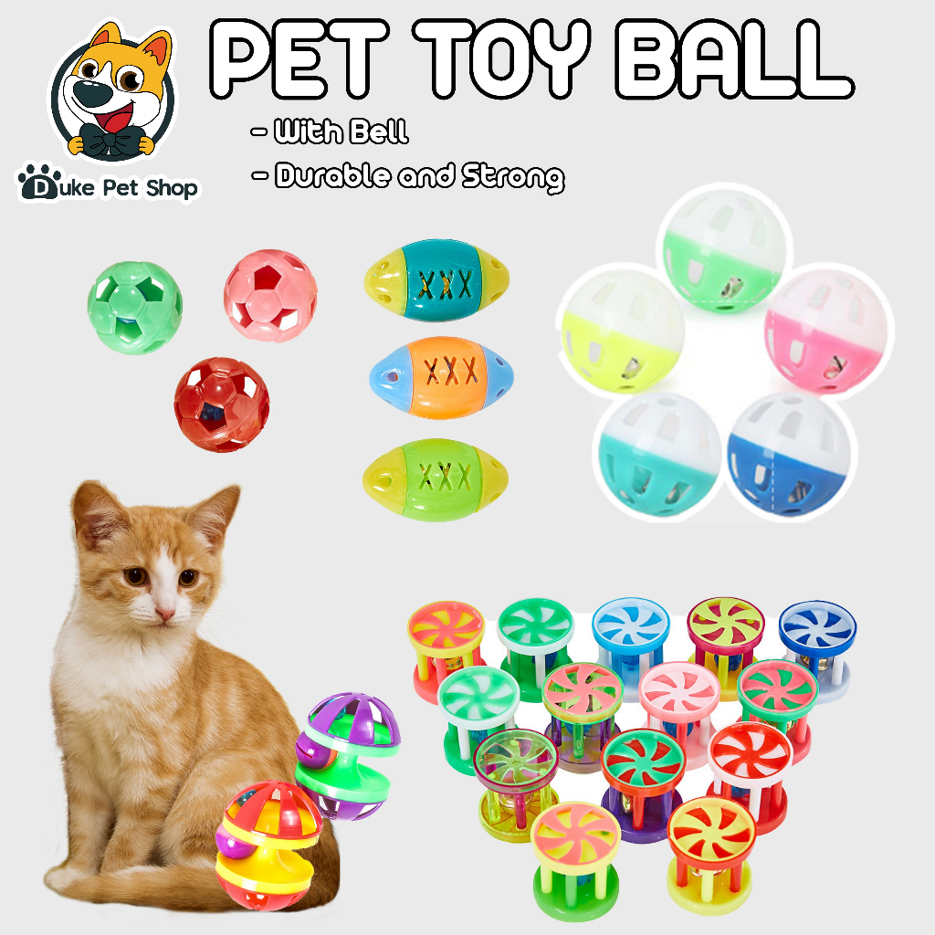 Cat Kitten Parrot Play Bell Ball Toy Cat Ball With Bell | Shopee ...