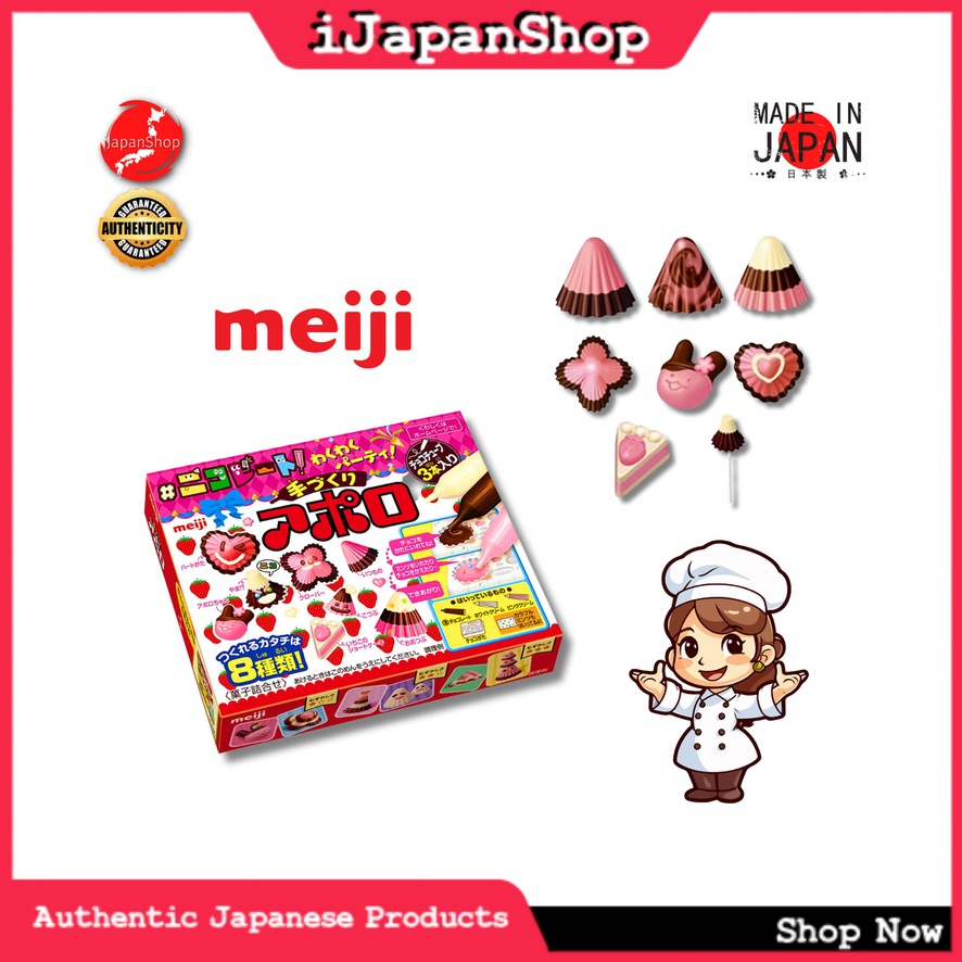 Meiji DIY Apollo Strawberry/Kinoko No Yama Chocolate Kit 3/2025 Expiry Date | Shopee Philippines