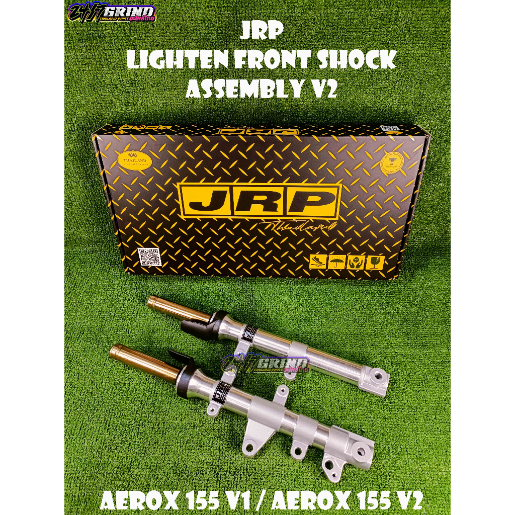 YAMAHA AEROX 155 V1 / AEROX 155 V2 JRP LIGHTEN FRONT SHOCK ASSEMBLY VERSION 2 GOLD INNER ...
