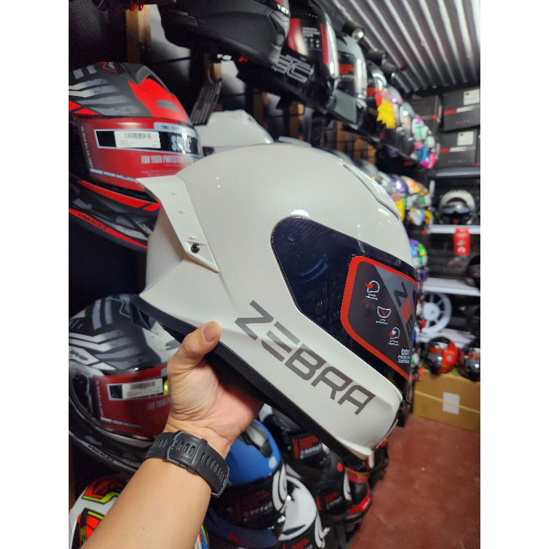 ZEBRA FULL FACE HELMET ( SALE! SALE! ) | Shopee Philippines